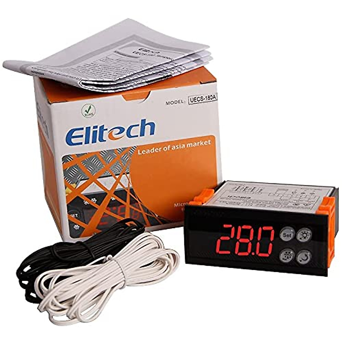 Elitech ECS-180A Temperature Controller Origin Digital 110V Centigrade Thermostat