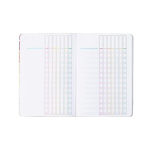 Erin Condren Designer Petite Journal Checklists - Multicolored Hexagon Design Theme. Great for Tracking Daily and Weekly Lists with Blank Customizable Fields