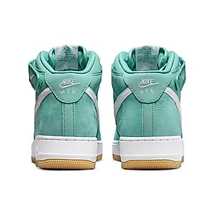 Nike mens Air Force 1 Mid Shoes, Washed Teal/White-gum, 10