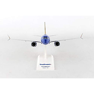 Daron Worldwide Trading Skymarks Southwest 737-Max8 1/130 W/WiFi Dome Model Airplane,unisex-children