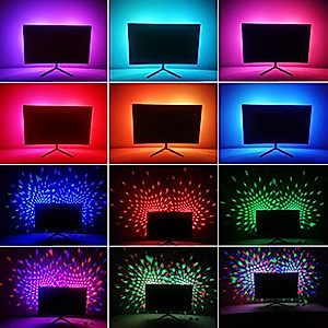 KisMee Disco Party Light Night Light 2 in 1 Flashes with Music Sound Activated Multicolor Disco Ball Rechargeable Battery Operated RBG Mini Disco Ball Entertaining Atmosphere for Car Room(4 Pack)…