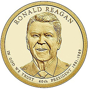 2016 P Ronald Reagan - Bankroll of 25 Presidential Dollars Uncirculated