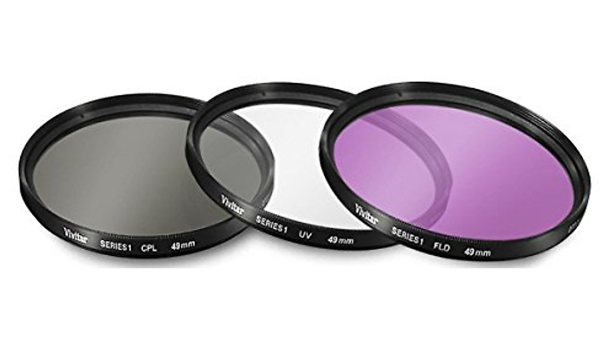 49mm Multi-Coated Filter Kit for Canon EF 50mm f/1.8 STM Lens