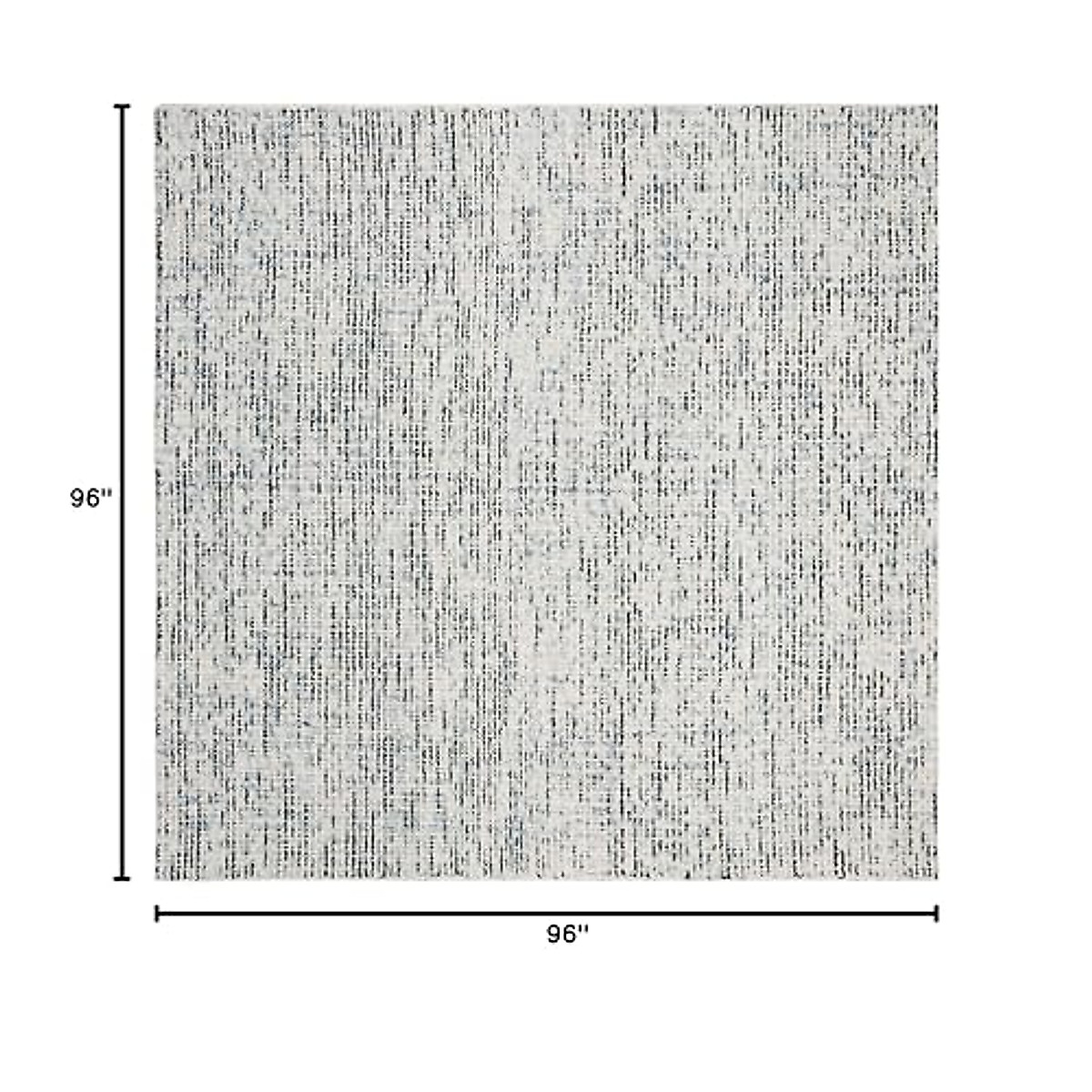 SAFAVIEH Abstract Collection 8' Square Blue/Charcoal ABT468B Handmade Premium Wool Area Rug