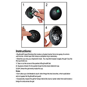 BugSnub Shepherd's Hook Ant Guard (1-Pack) - Hummingbird Moat Free Crawling Insect Protection