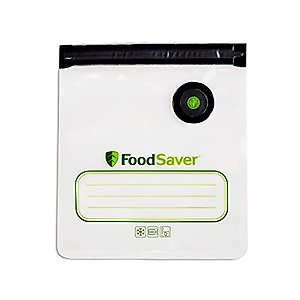 FoodSaver® Reusable Quart Vacuum Zipper Bags, for Use with FoodSaver Handheld Vacuum Sealers, 10 Count