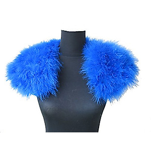 Real Ostrich Feather Bridal Shawl Cape Fluffy Wedding Party Only Fit Less Than 40cm Shoulder Width