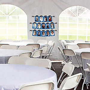 Big Dot of Happiness Blue Grad - Best is Yet to Come - DIY Royal Blue Graduation Party Decor - K-12 School Picture Display - Photo Banner