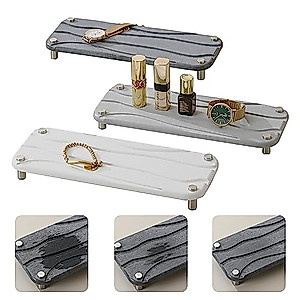 Sink Caddy Water Absorbing Stone Tray Instant Dry Kitchen Sink Organizer Use for Kitchen Bathroom Vanity Countertop Natural Diatomaceous Prevent Moisture Buildup (White)