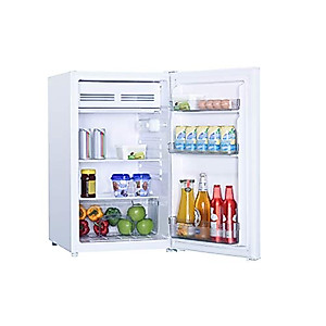 Danby DCR044B1WM-6 4.4 Cu.Ft. Compact Refrigerator with Chiller-Mini Fridge for Bar, Dorm, Basement, Den, Kitchen, Living Room, White