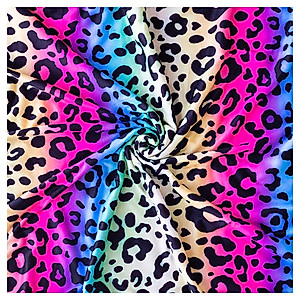 CandyJane Baby Blanket for Girls, Infant, Toddler, Rainbow Leopard Print, Super Soft Minky Fabric, 30 X 40 Inch (CJLBB1984)