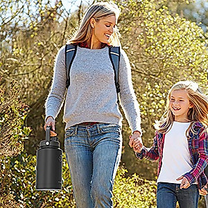 Spout Lid for BUZIO 128oz/84oz Stainless Steel Gallon Jug Only, Replacement Twist Lid of 4.33” Diameter For BUZIO Insulated Gallon Jug with Big Wide Handle, Easy to Carry, Leak- Proof BPA-Free