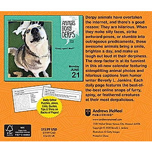 Animals Being Derps 2021 Day-to-Day Calendar: The Internet's Funniest Animals at Their Goofiest