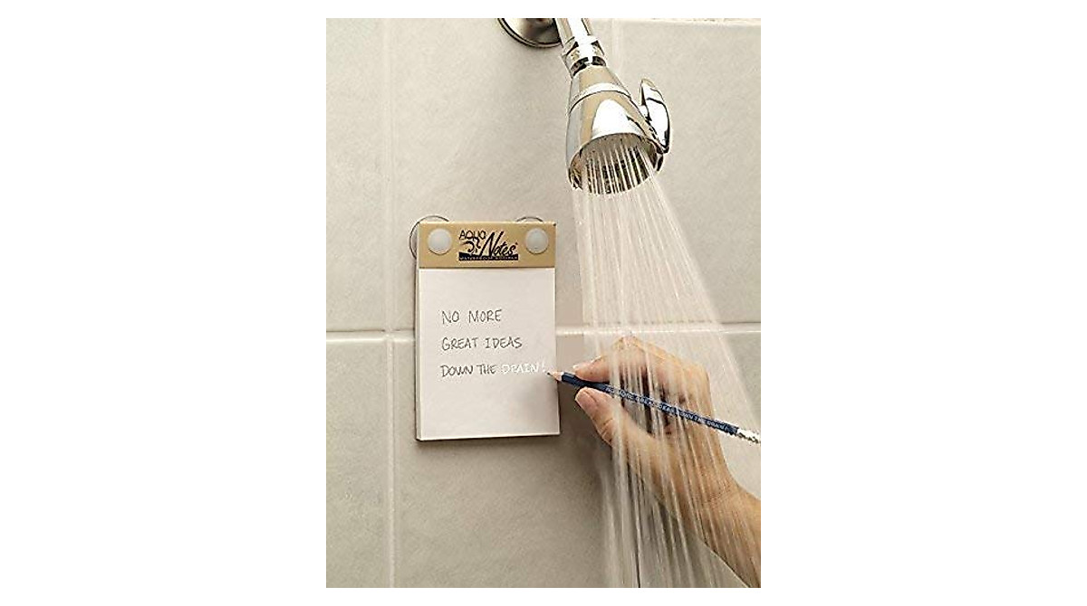 Never Forget Shower Ideas | Aqua Notes Waterproof Note Pad