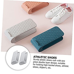 Zerodeko 6 pcs Slot Display Racks for Home Holder Use Adjustable Slots Storage Slipper Shoes Organizers Organizer Rack Holders Organization Height Double Saver Space with High Sneaker Shop