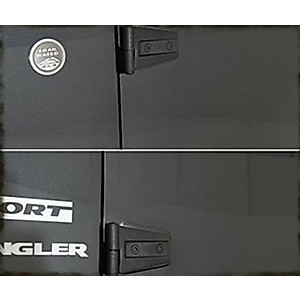 Smittybilt 7687 Matte Black Door Hinge, 4 Piece