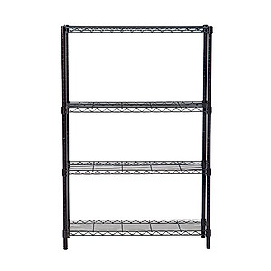 TRINITY 4-Tier NSF Wire Shelving Rack, 36 by 14 by 54-Inch, Bronze