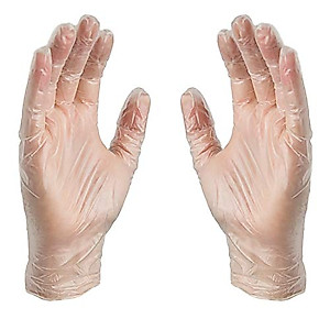 AMMEX Clear Vinyl Medical Gloves, Case of 1000, 3 Mil, Size X-Large, Latex Free, Powder Free, Disposable, Non-Sterile, Food Safe, VPF68100