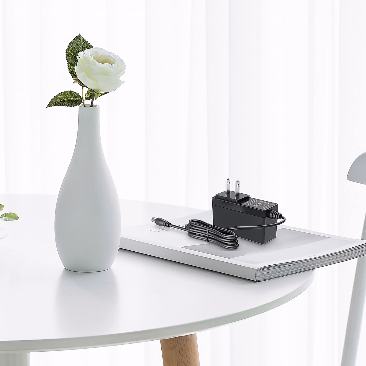 Omilik 6FT AC Adapter Fits for CEN TECH 5 in 1 Portable Power Pack # 60703 Jump Starter CEN TECH 4 in 1 3 in 1 Portable Power Pack # 69401 60657 Charger 4 in 1 Jump Starter Item# 39954 8884 CEN TECH