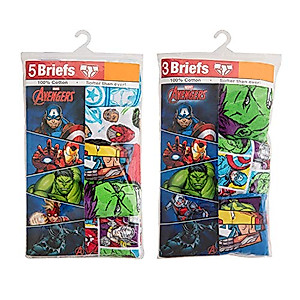 Marvel Boys' Hero Avengers Underwear Multipacks, Avngr 8pk Brief, 6