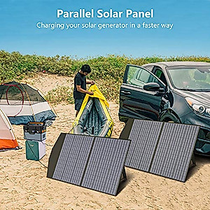 ALLPOWERS SP027 IP66 Solar Panel kit with MC-4 Output, 100W, Portable ,Foldable , 22% Efficiency Module for Outdoor Camping, Power Station, Laptops, Motorhome, RV