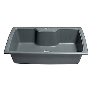 ALFI brand AB3520DI-T Kitchen Sink, Titanium