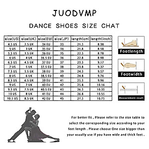 JUODVMP Women Latin Dance Shoes Black Satin Ballroom Performance Salsa Tango Practice Dance Shoes 3inch High Heel Model WX217,6 US