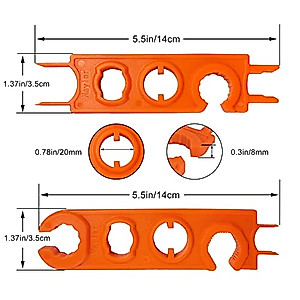 2 Pcs Solar Connector Wrench Tool Kit Assembly Disconnect Removel Spanner for Solar Panel Connector PV Extension Cable Wire Kit
