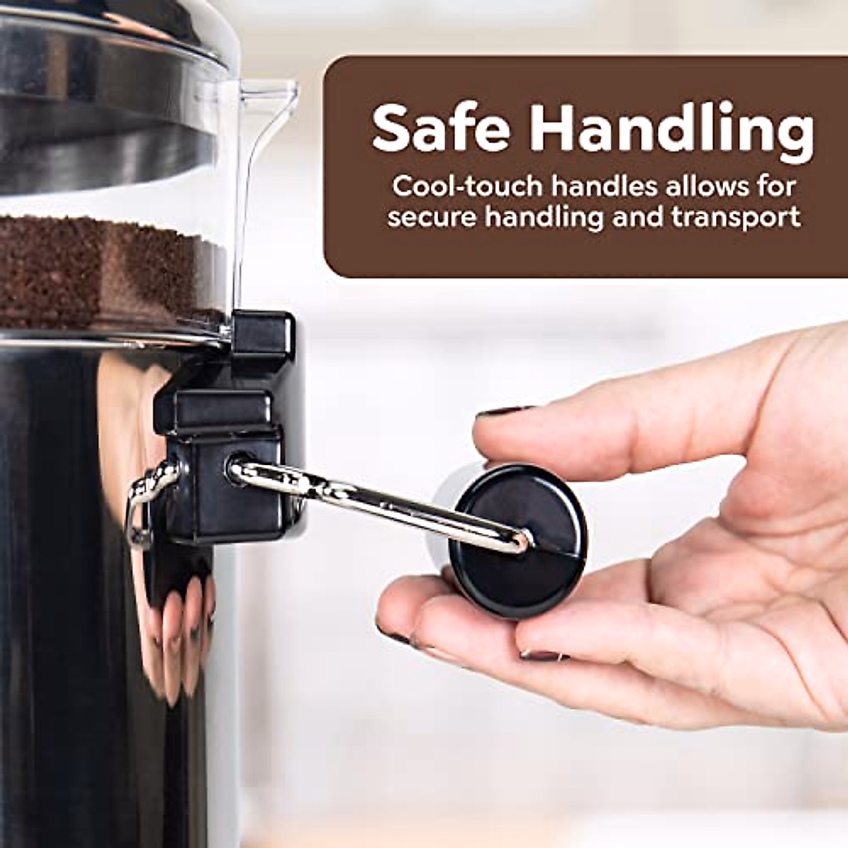 HomeCraft 40 Cup Coffee Urn and Hot Beverage Dispenser with Quick-View Brewing and Dripless Faucet, Stainless Steel