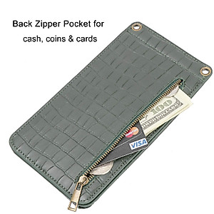 Pearl Angeli Small Crossbody Cellphone Purse Shoulder Bag for Women w/Card Slots, PU Leather