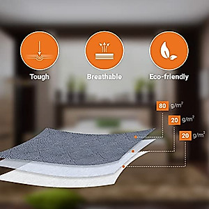 CozyShop Storage Bags for Clothes - 1 Pack Gray Containers for Blankets - Large Clothes Container with Zipper & Clear Window - Thick Fabric for Organized Underbed Storage Solution