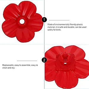 POPETPOP Decor Supplies 24Pcs Handheld Hummingbird Feeder Replacement Flowers for Hummingbird Feeder Hummingbird Water Feeder for Indoor Outdoor Garden Floral
