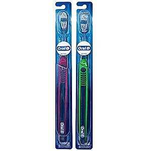 Oral-B Indicator Toothbrushes 35, Compact Soft (Colors Vary) - Pack of 2