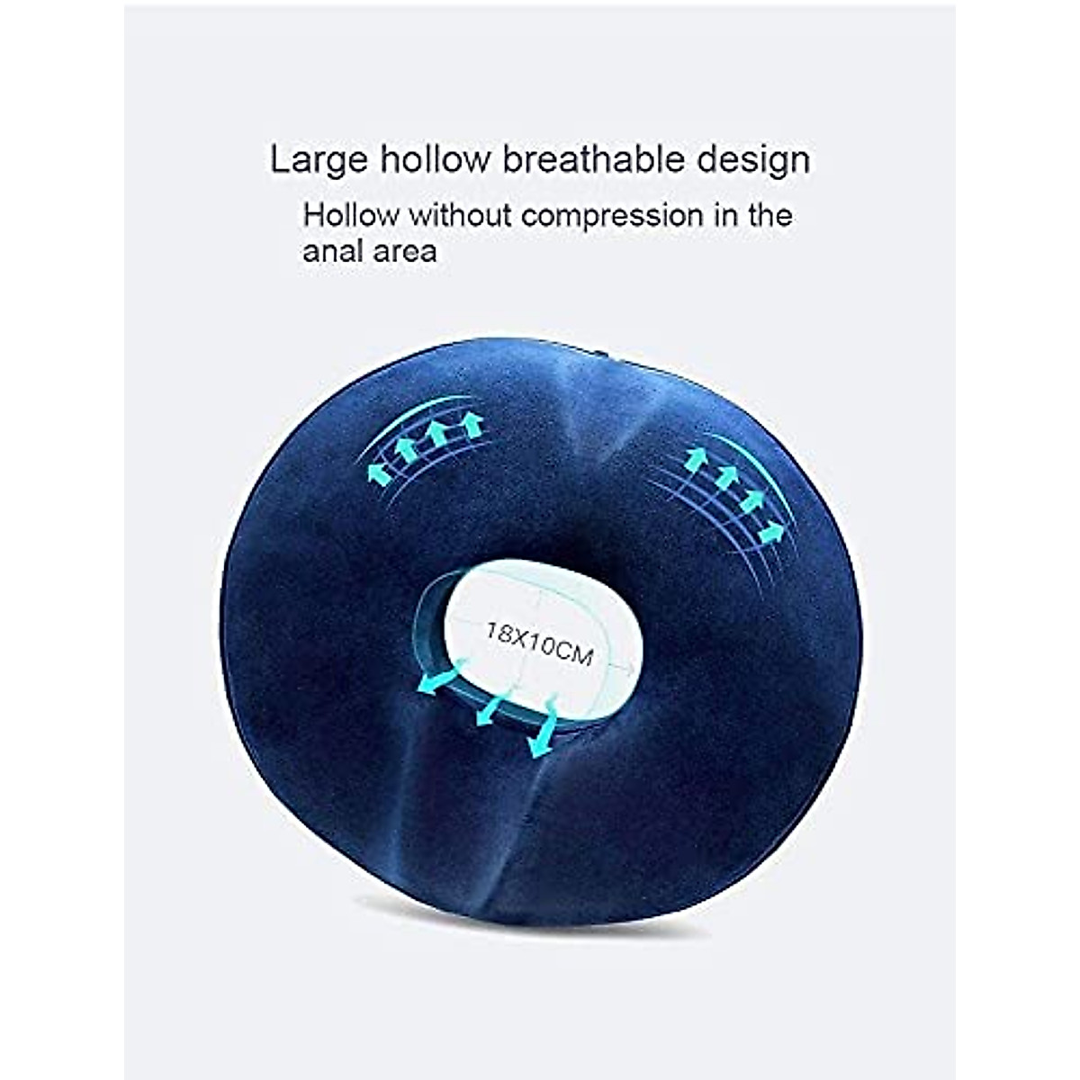 Odekai Seat Cushion for Office Chair, Ergonomic Memory Foam Coccyx Cushion,Hemorrhoid Tailbone Cushion with Washable Cover, for Home Office Chair Pad, Car Seat