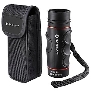 Barska Blueline 8x22 Waterproof Golf Scope Monocular with Built-in Internal Distance Reticle