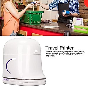 Portable Wireless Printer Mini Handheld Printer Color Printing, USB Travel Printer Pocket Printer Support APP Edit Any Print Pattern For DIY Tshirt,Mobile Phone Cases, Laptop Case,Number,Label, Patter