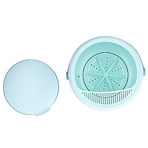 Portable Washing Machine, Lavadora Portatil, Portable Washer, Mini Washing Machine, Intelligent Underwear Washer 3L Capacity US Plug 100‑240V(blue)