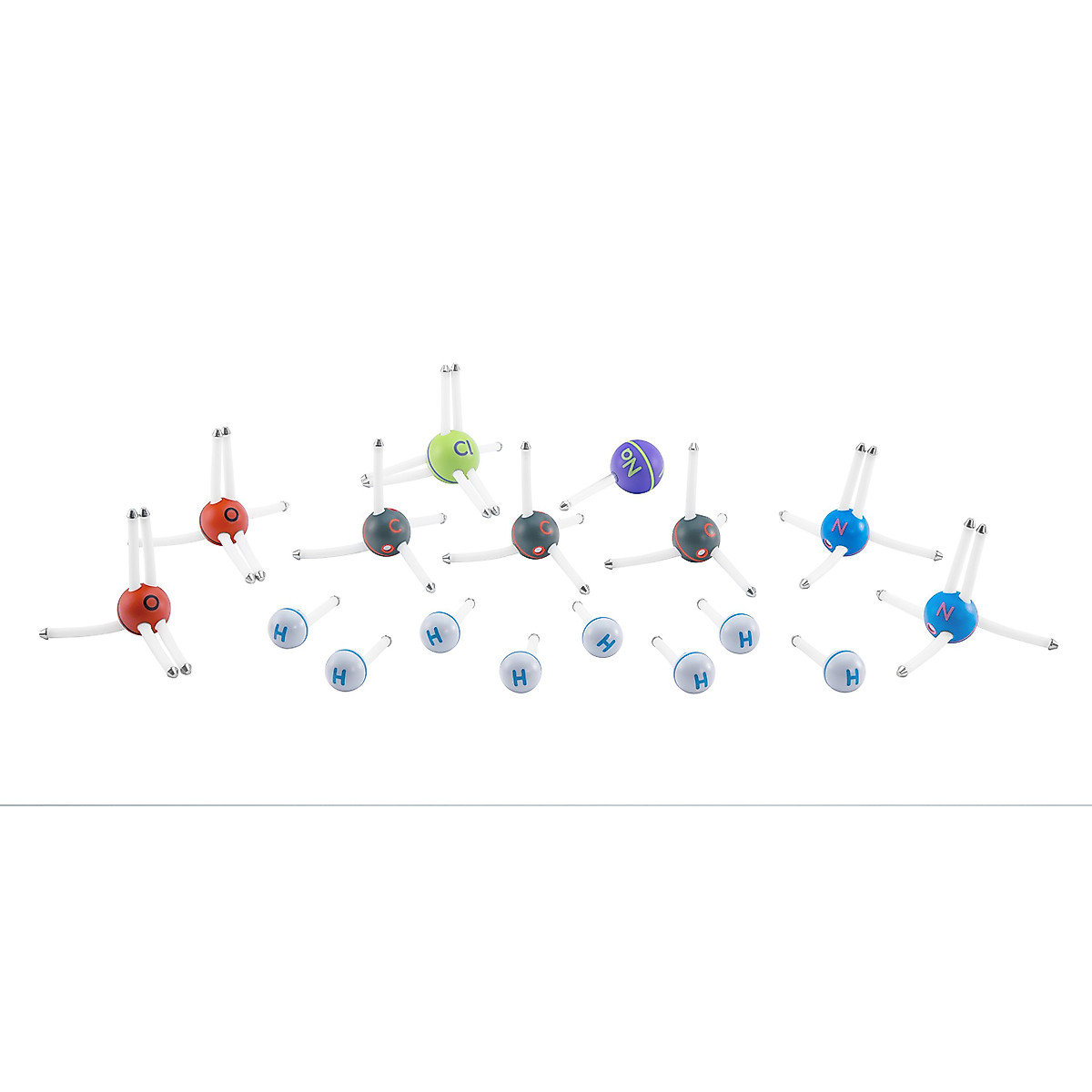 Happy Atoms Magnetic Molecular Modeling Introductory Set | Intro to Atoms, Molecules, Bonding, Chemistry | Create 508 Molecules | 73 Activities | Plus Free Educational App for iOS, Android