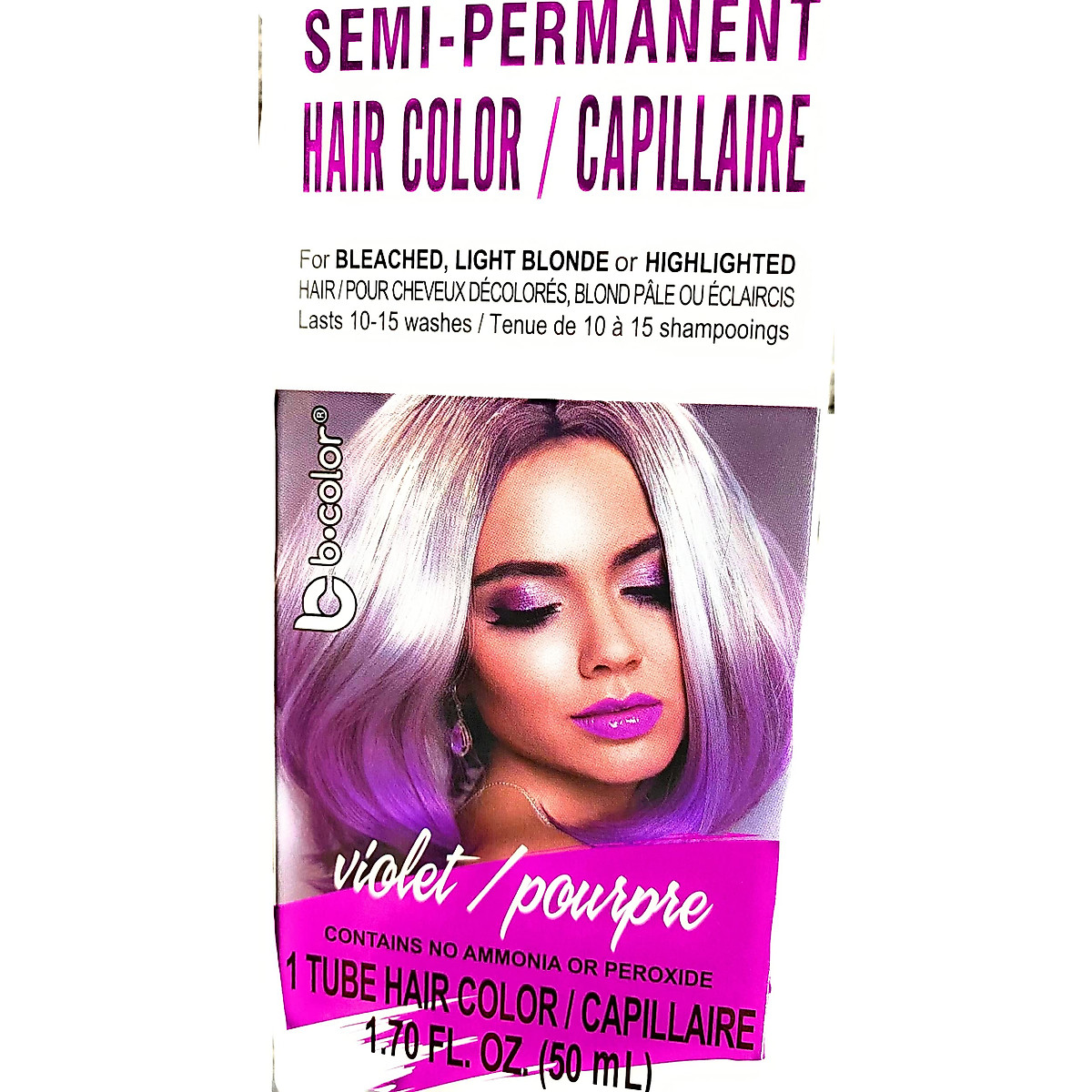 B Color Semi Permanent Hair Color Violet