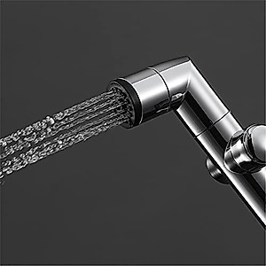ZLOCYIVHE Hand Held Bidet Sprayer for Toilet, 2 Function Chrome Bidet Shattaf, ABS Spray Bracket, Stainless Steel Shower Hose,Spray Set(Spray Set with Angle Valve)