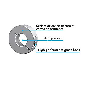 (Pack of 4) Shaft Collar Bore 18mm, Aluminum Alloy One Piece Shaft Collar Clamp Style, 40mm OD, 12mm Thickness, with M5 Set Screws
