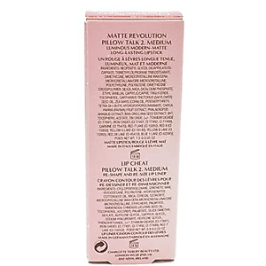 Charlotte Tilbury Mini Pillow Talk Duo Lip Kit Pillow Talk Medium - Travel Size Lip Makeup Set, Mini Lip Cheat Lip Liner and Mini Matte Revolution Lipstick, Long Lasting