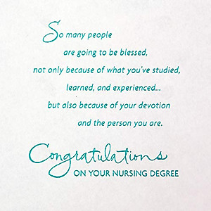 Hallmark Nurse Graduation Card (Nurses Make a Difference)