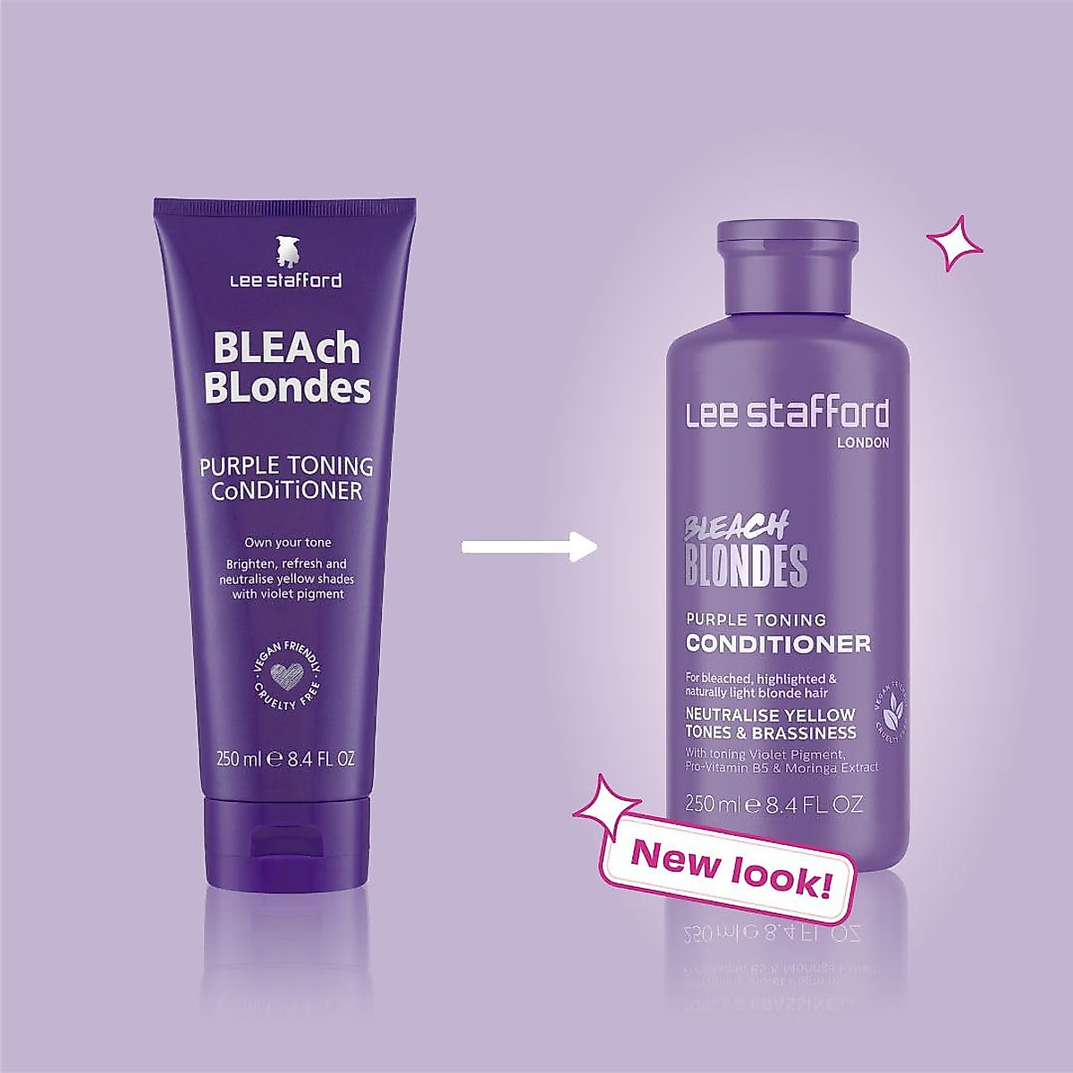 Lee Stafford Bleach Blondes Purple Toning Conditioner For Coloured Hairs | 250ml