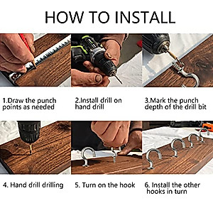 Auswalar 200 PCS Mini Ceiling Screw Hooks for Hanging 1/2 Inch Cup Hooks Screw Plants Mug Arts Decorations