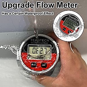 Professional Turbine Flow Meter Digital Flowmeter - Upgrade LCD Display with NPT Counter Oil Fuel Flowmeter for Measure Diesel Kerosene Gasoline