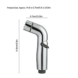 Bidet Sprayer for Toilet ABS Bidet Attachment Handheld Bidet Sprayer Electroplating Handheld Adjustable Toilet Bidet Spray Nozzle Bathroom Accessory