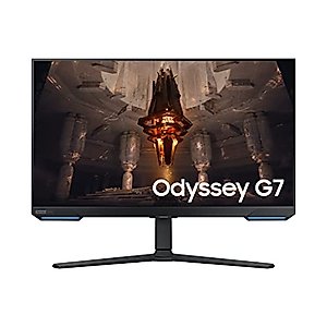 SAMSUNG Odyssey G70B Series 32-Inch 4K UHD Gaming Monitor, IPS Panel, 144Hz, 1ms, HDR 400, G-Sync and FreeSync Premium Pro Compatible, Ultrawide Game View (LS32BG702ENXGO)
