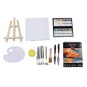 Acrylic Painting Supplies, Acrylic Paint Set Safe Easy Coloring Waterproof User Friendly for Artist