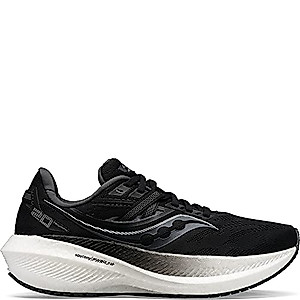 Saucony Women's Triumph 20 Running Shoe, Black/White, 8.5